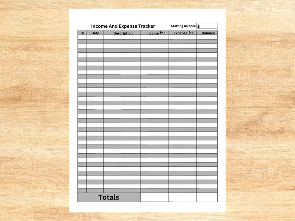 Printable and Fillable Income Expense Log Sheet – DSVarietyhub