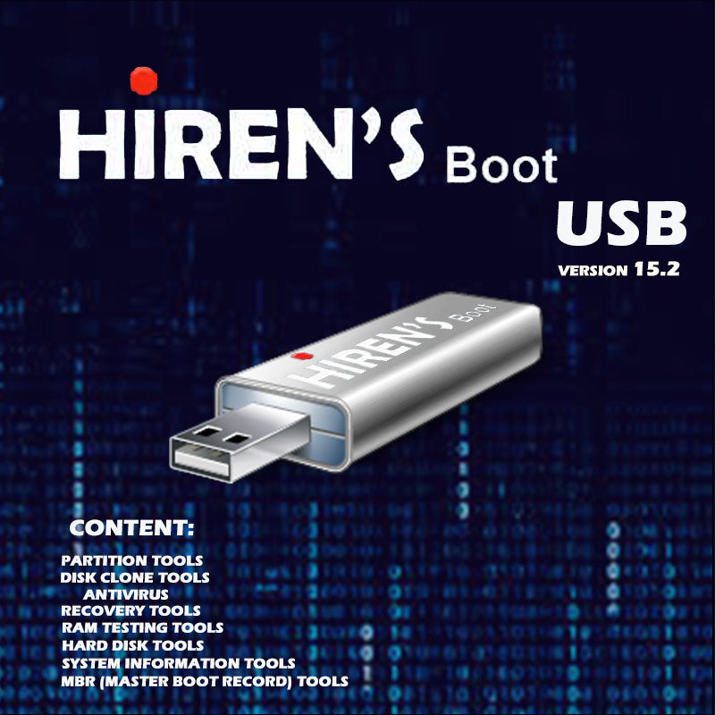 Hiren's Boot USB V15.2 Bootable USB Utility Toolkit – DSVarietyhub